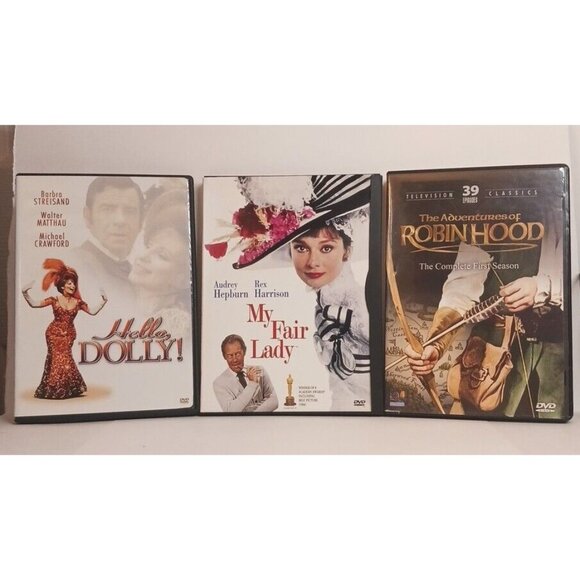 Media | Classic Television Movie Dvd Set Robin Hood Hello Dolly My Fair Lady | Poshmark